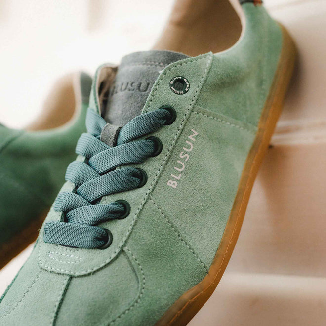 BLSN-200W [green]: Barefoot Shoes Women (Velour Leather) – BLUSUN